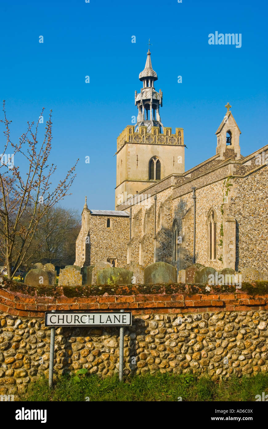 Europe UK england Norfolk Shipdham parish church spring Stock Photo - Alamy