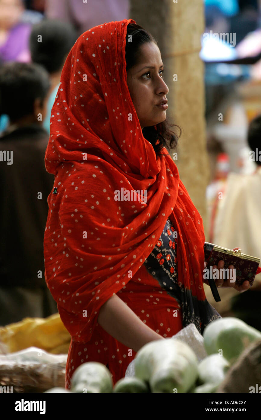 Woman at the Saturday market in Kalimpong, West Bengal, India Stock ...