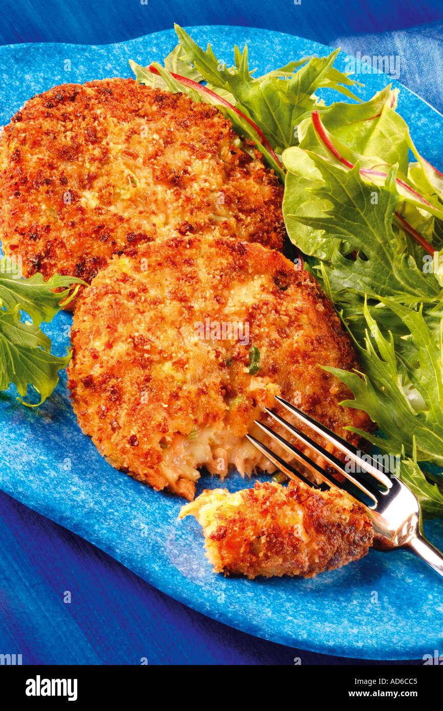 Food breaded fish seafood cakes fishcake hi-res stock photography and ...