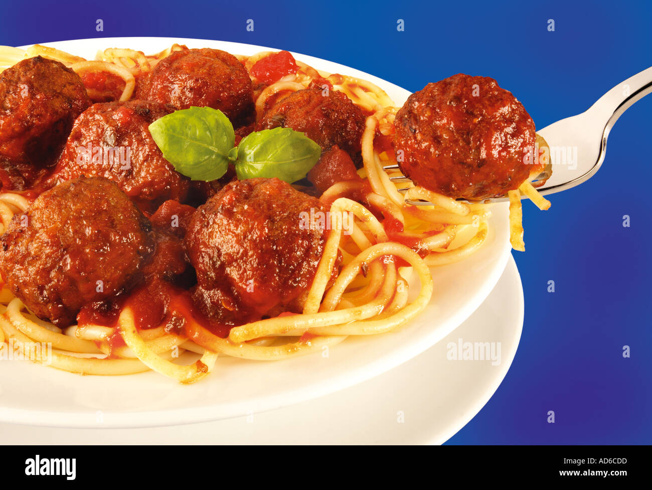 SPAGHETTI AND MEATBALLS Stock Photo - Alamy