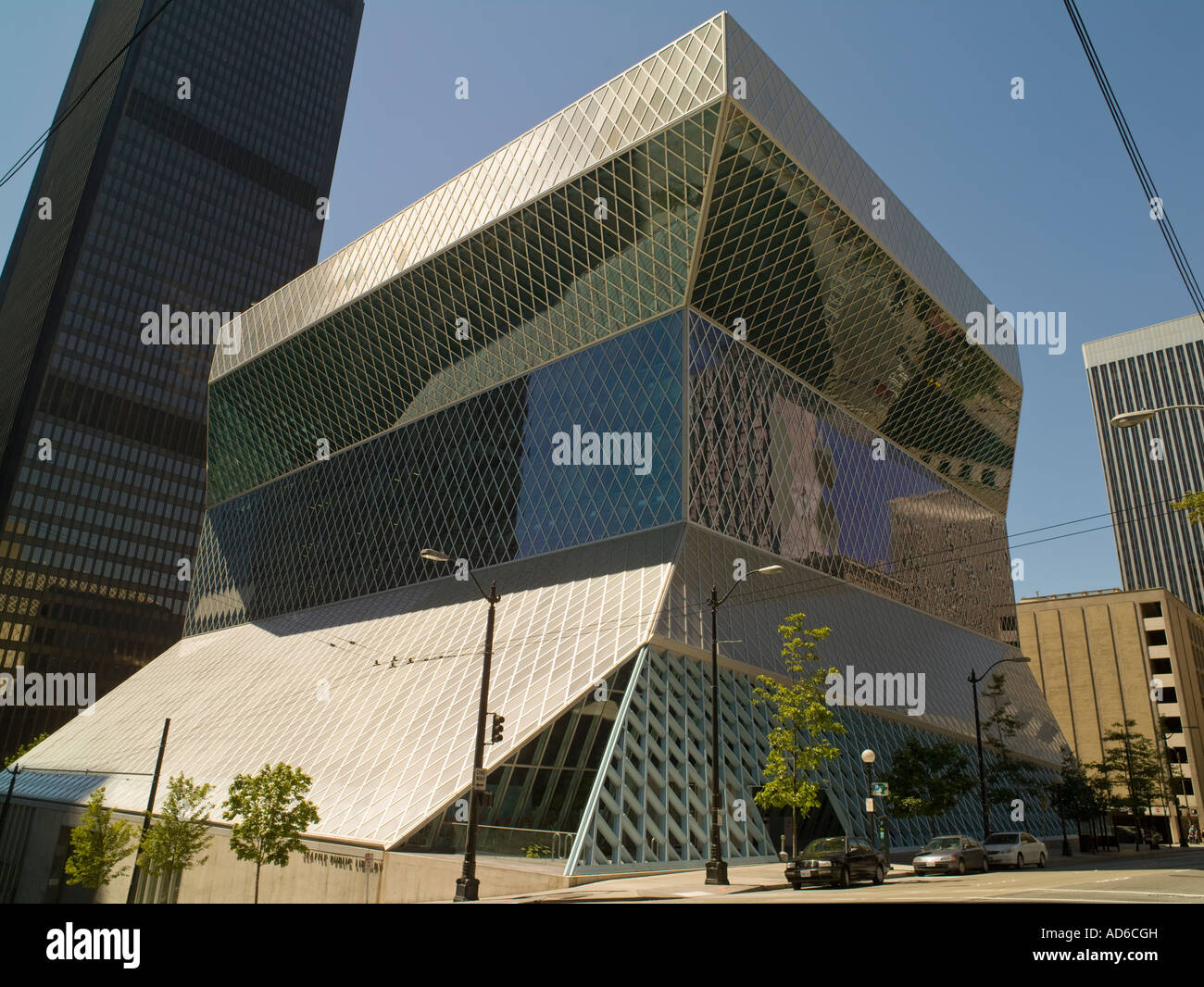 Seattle Public Library, Washington State, USA Stock Photo - Alamy