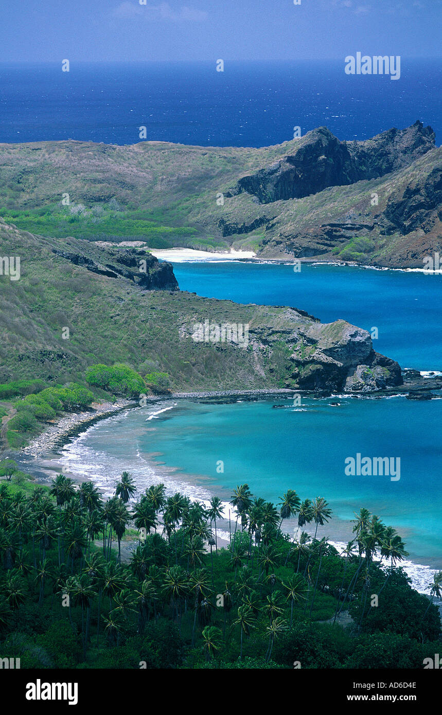 FRENCH POLYNESIA MARQUESAS ARCHIPELAGO UA POU ISLAND THE ONLY TWO ...
