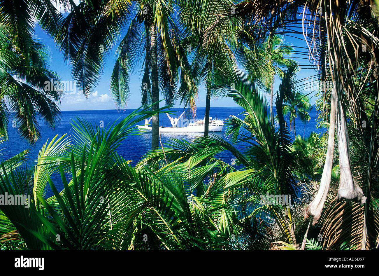 FRENCH POLYNESIA MARQUESAS ARCHIPELAGO FATU HIVA ISLAND NEAR OMOA BAY ...