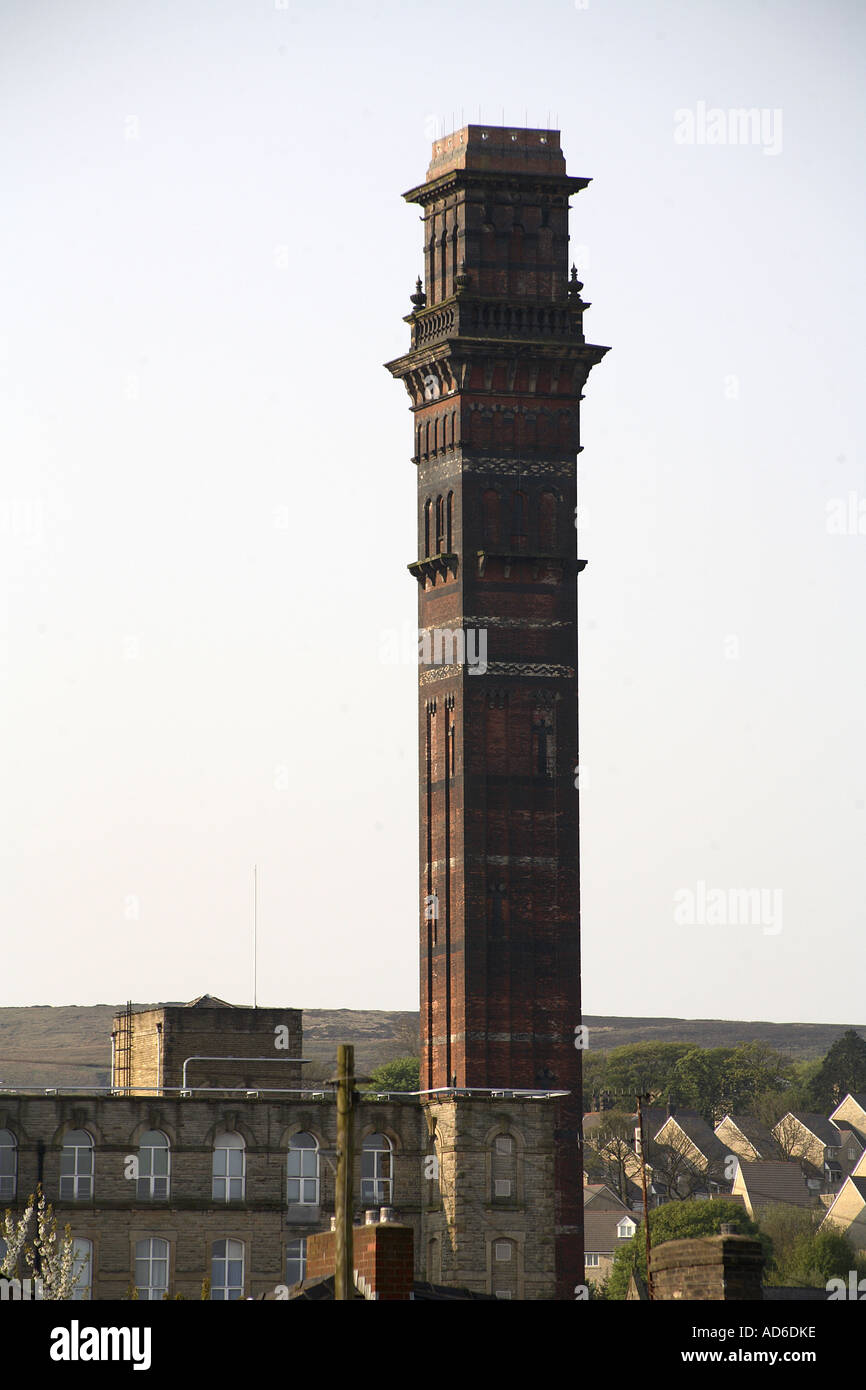 The Italianate landmark India Mill Chimney Darwen East Lancashire UK ...