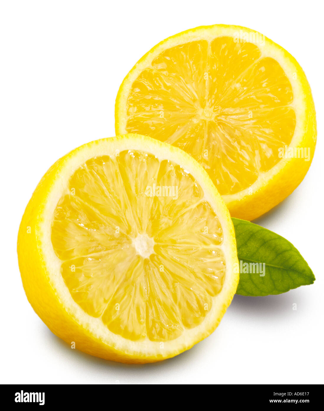 TWO LEMONS ON WHITE Stock Photo - Alamy