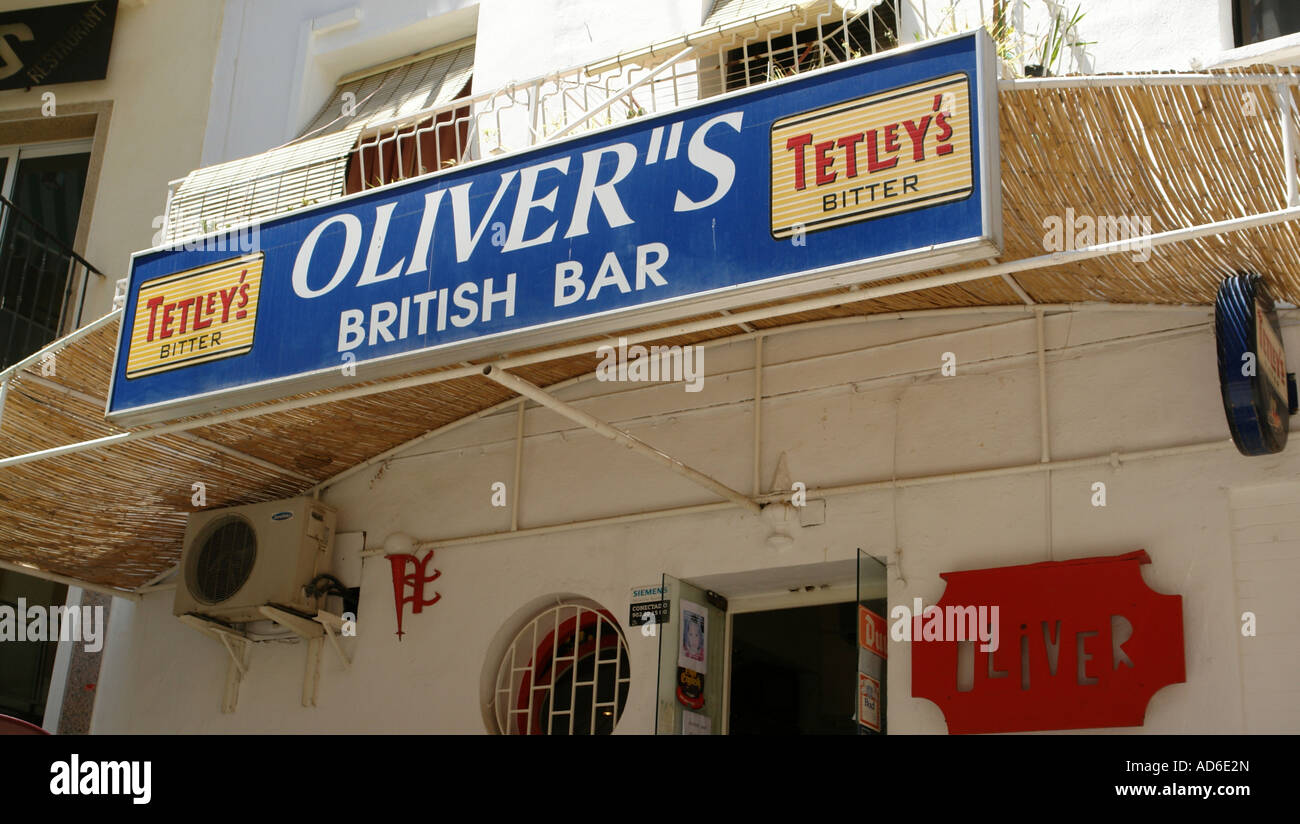 British cafe benidorm spain hi-res stock photography and images - Alamy