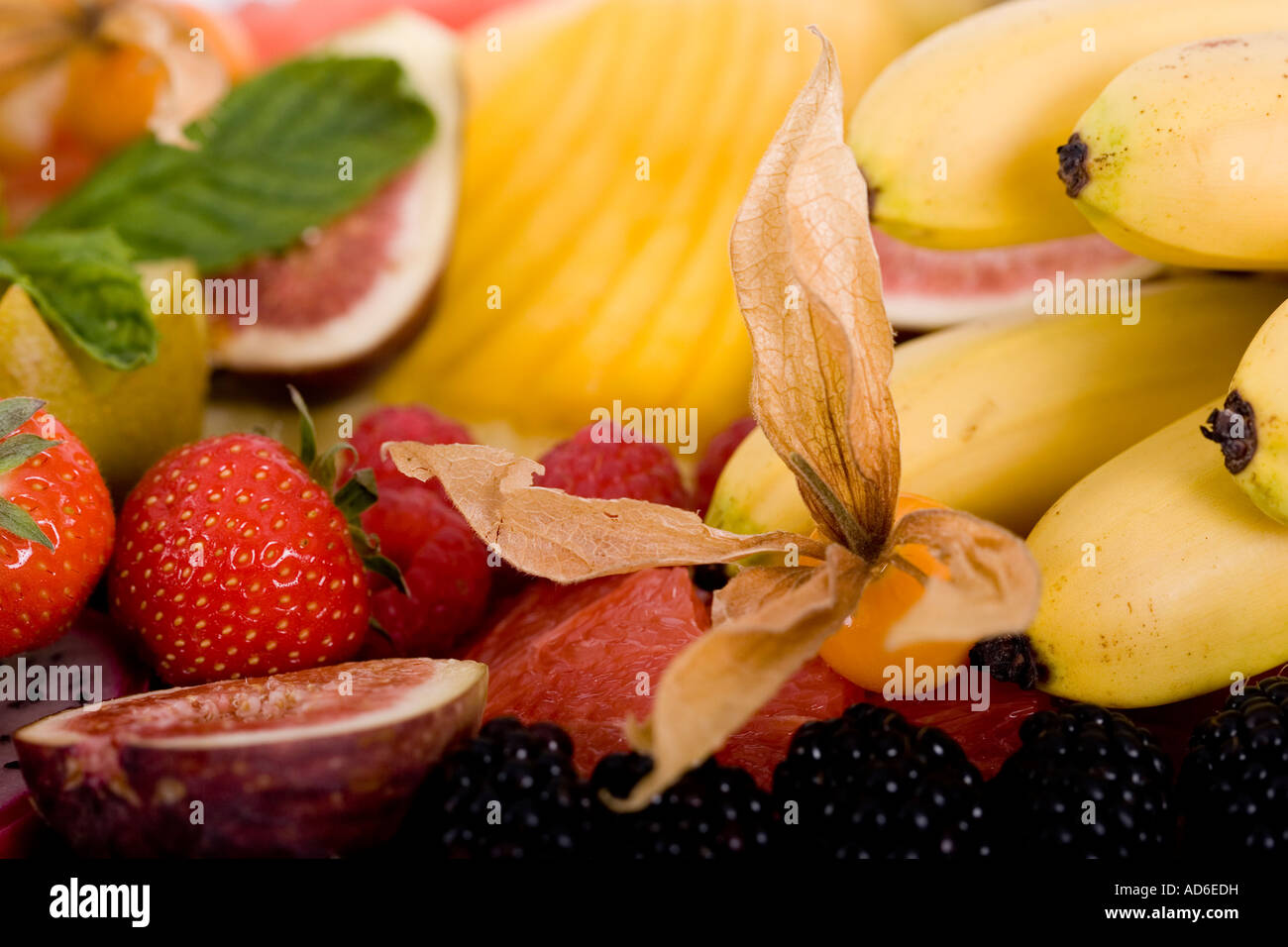 Selection of fresh fruit Stock Photo - Alamy