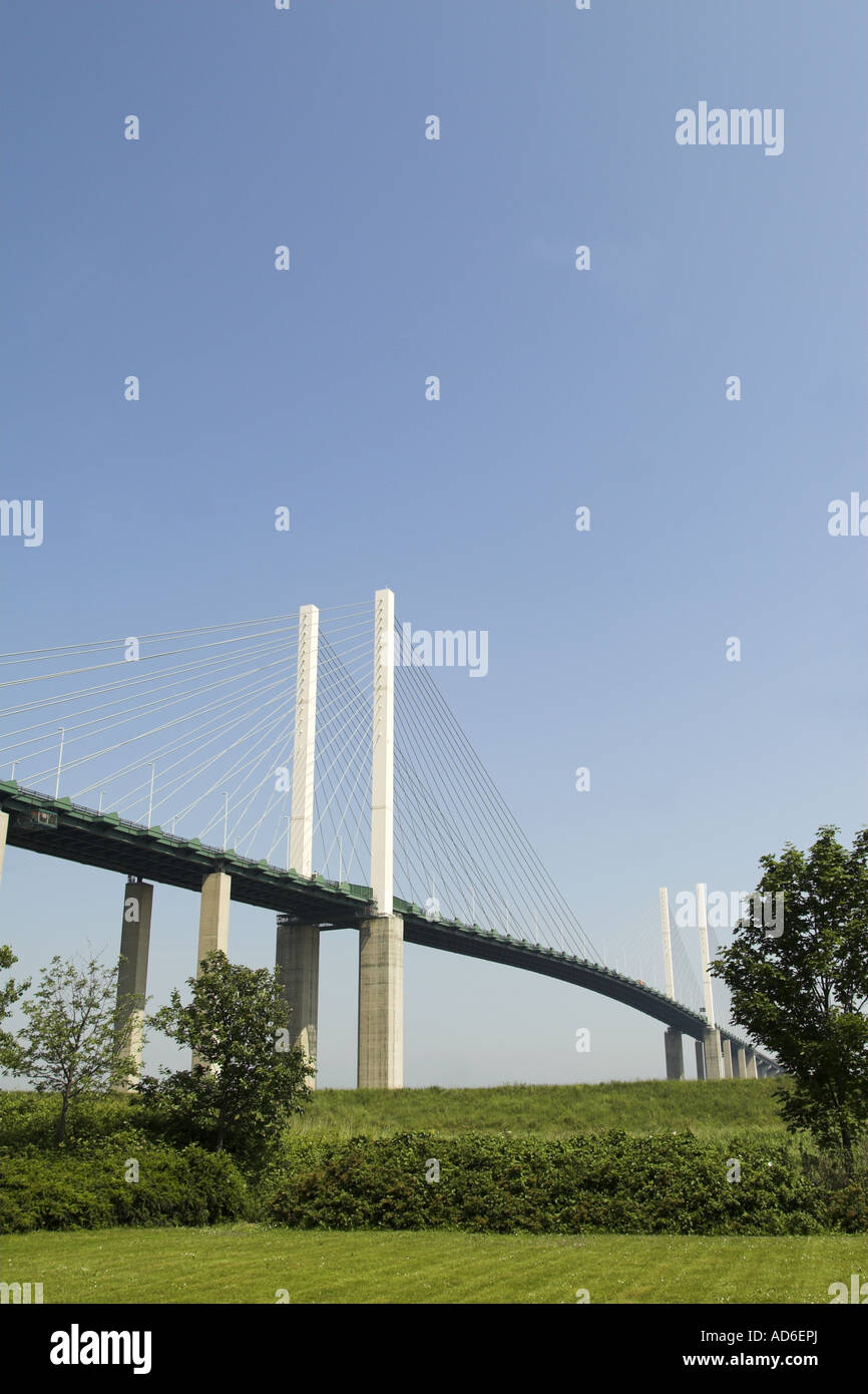 Queen Elizabeth II Bridge QE2 M25 Dartford Crossing Kent UK spring ...