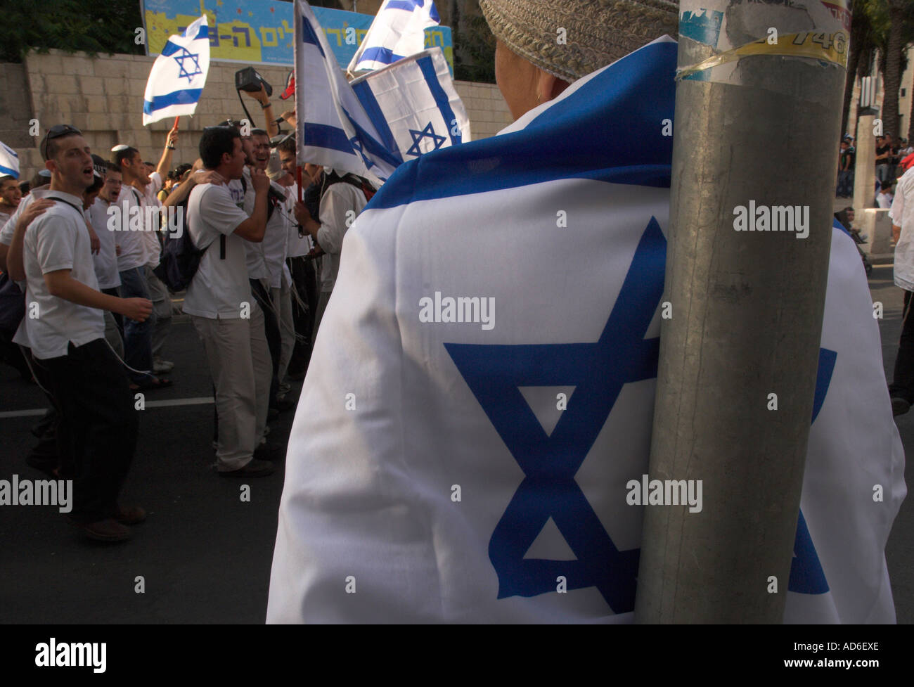 Israel Jerusalem Jerusalem Day celebrations Flag March through the ...