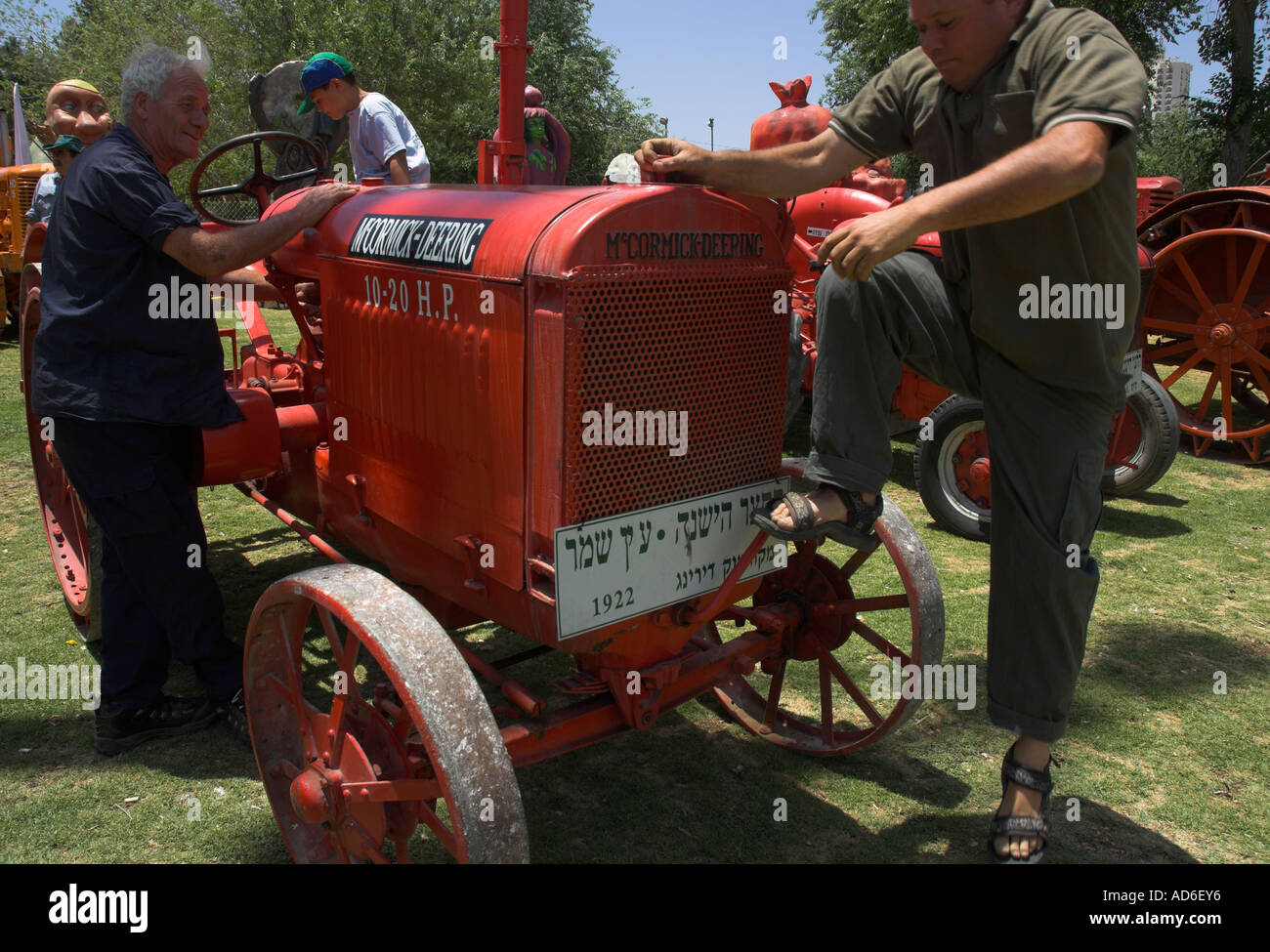 Israel Jerusalem Saker park Old Tractors exhibition for Jerusalem Day ...