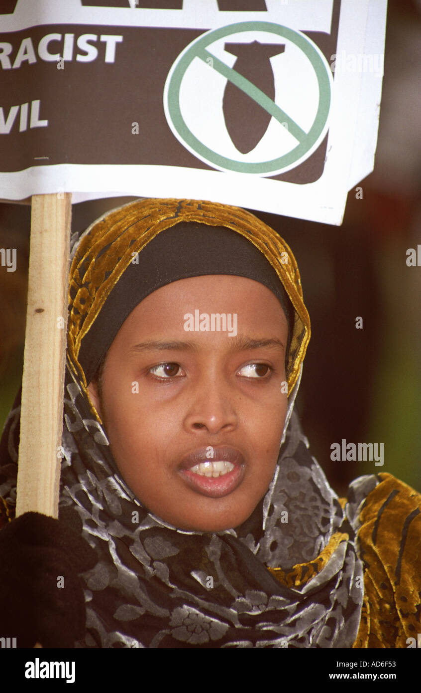 Muslim demonstrator Hyde Park London UK Stock Photo - Alamy