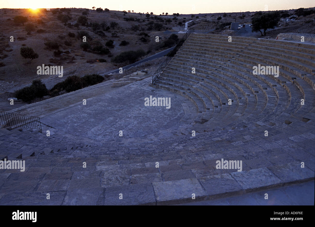 CYPRUS KOURION ARCHEOLOGICAL SITE AT SUNSET Stock Photo - Alamy