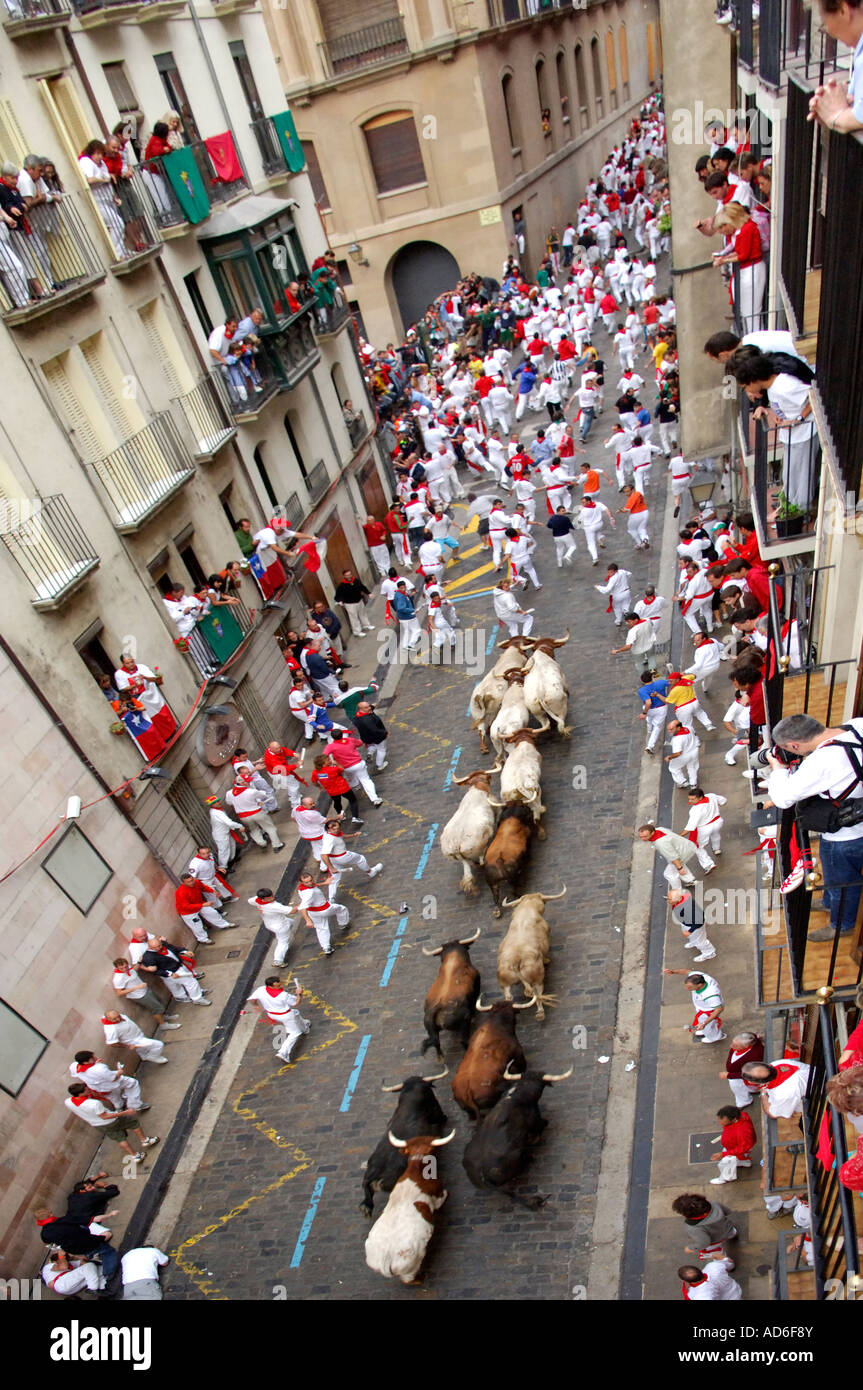 Stampede bull run hi-res stock photography and images - Alamy