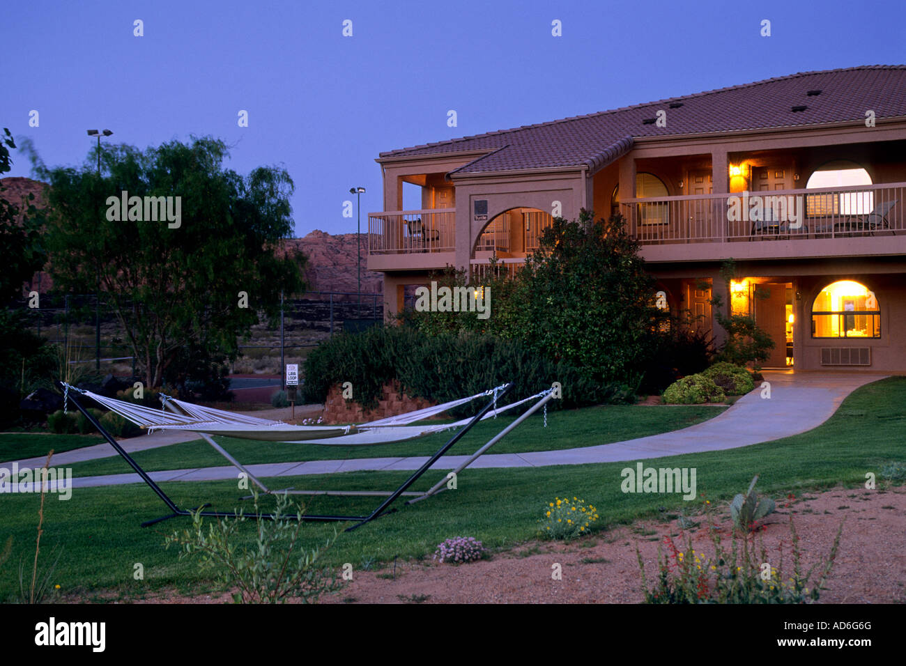 Evening at Red Mountain Resort Spa Ivins St George UTAH Stock Photo - Alamy