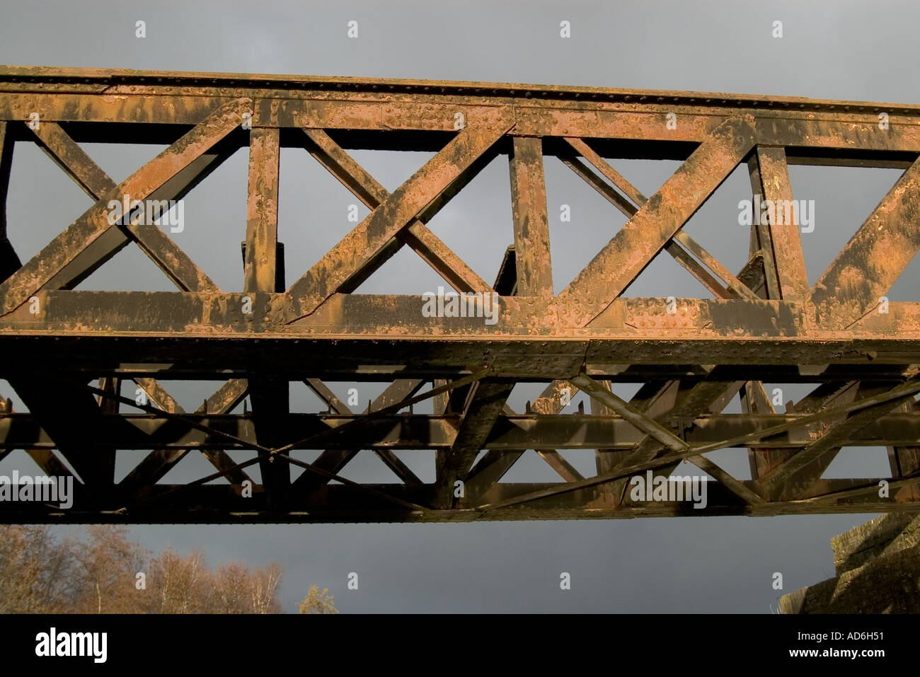 Old rusting railway bridge Stock Photo - Alamy