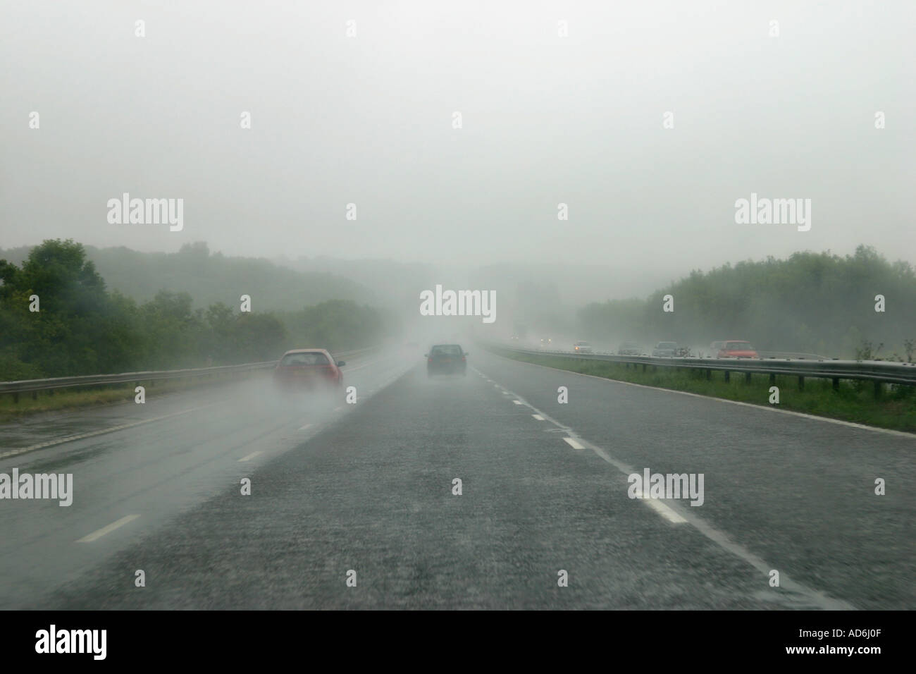 Wet conditions motorway hi-res stock photography and images - Alamy