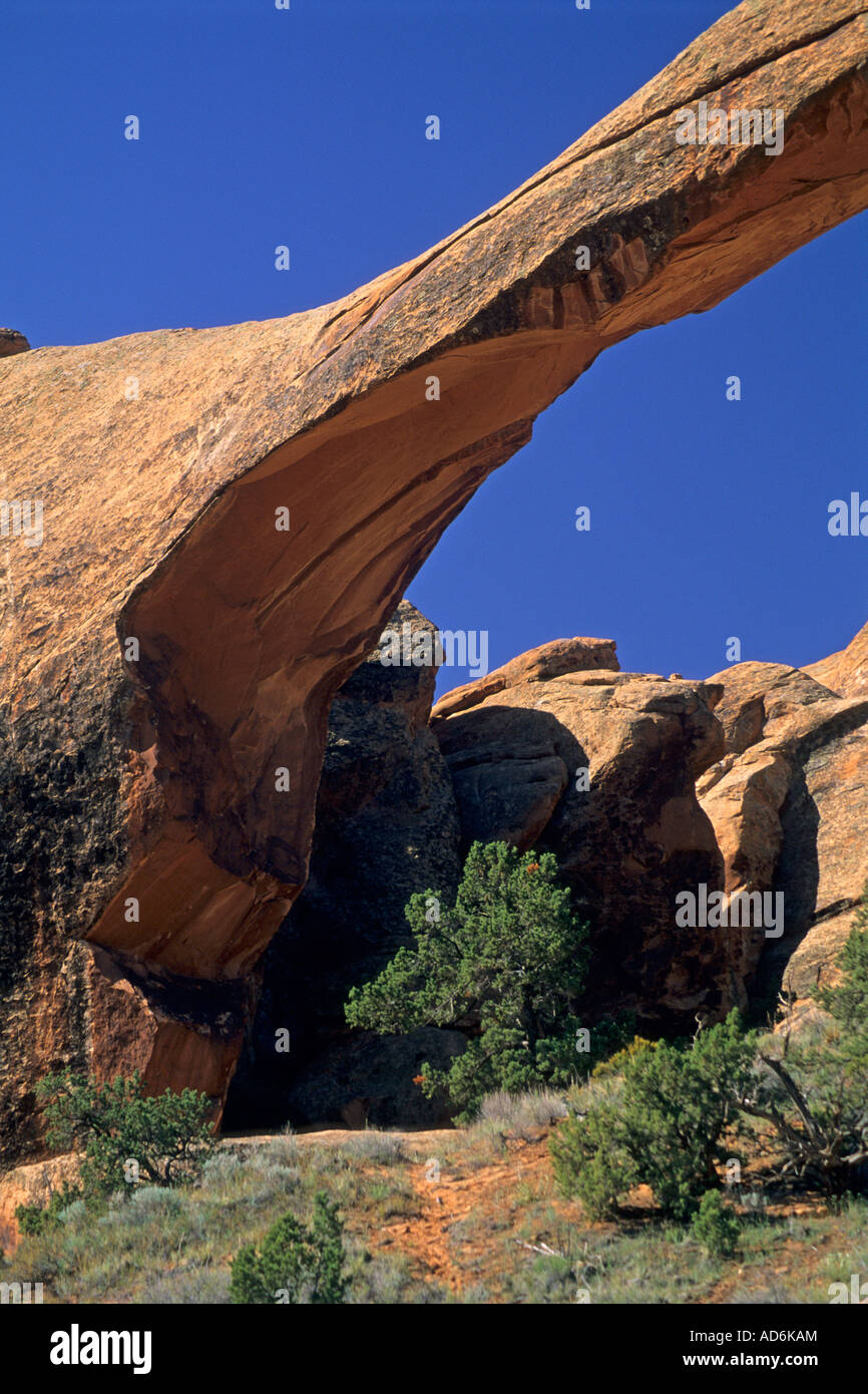 Landscape Arch Devils Garden Trail Arches National Park UTAH Stock ...