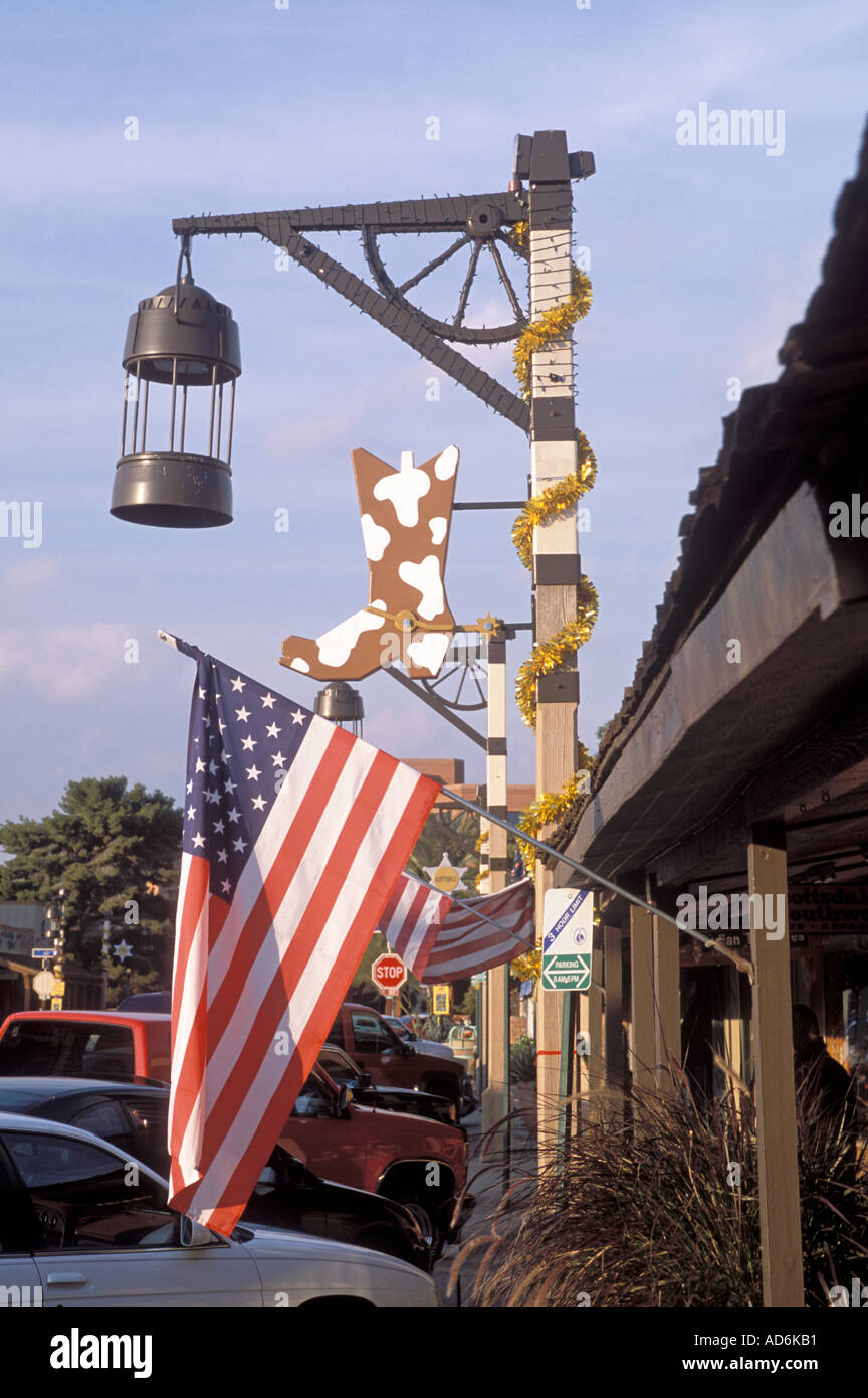 Lamp Post Decoration, Main Street, Old Town, Scottsdale, Arizona Stock ...