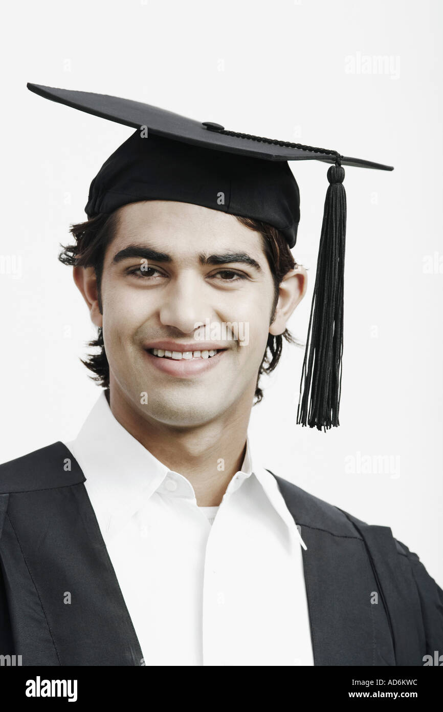 Indian male graduate student hi-res stock photography and images - Alamy