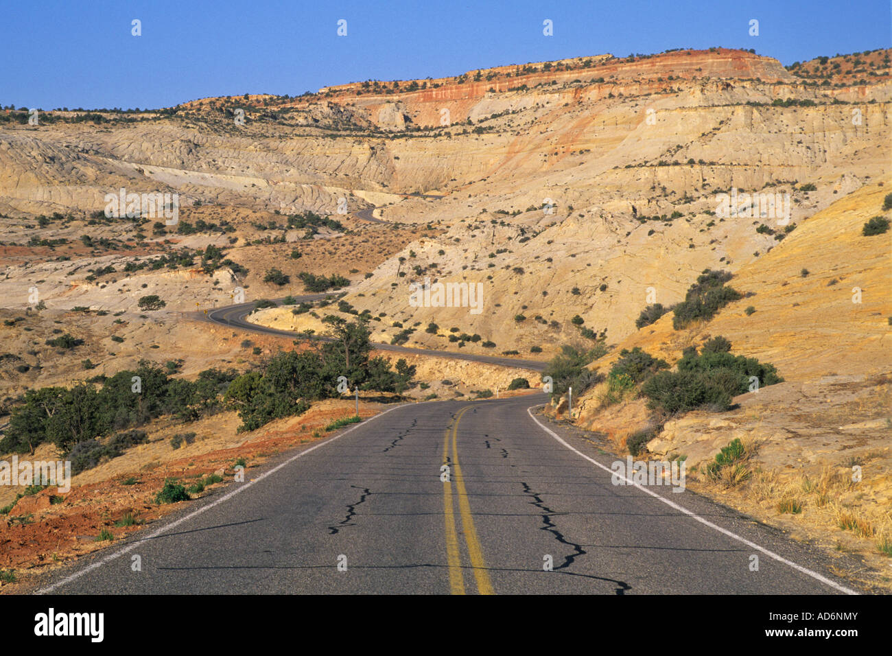 Utah landscape twisting roads hi-res stock photography and images - Alamy