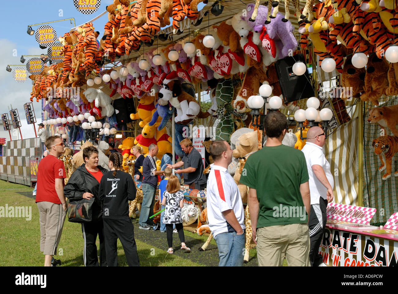 A stall at the Lydd Club Day, Kent Stock Photo - Alamy