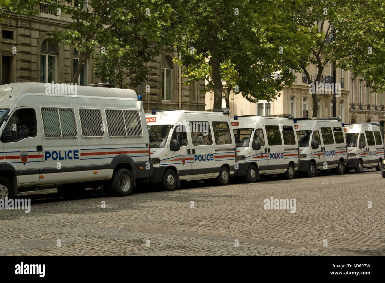 Police Vans in Paris Stock Photo - Alamy