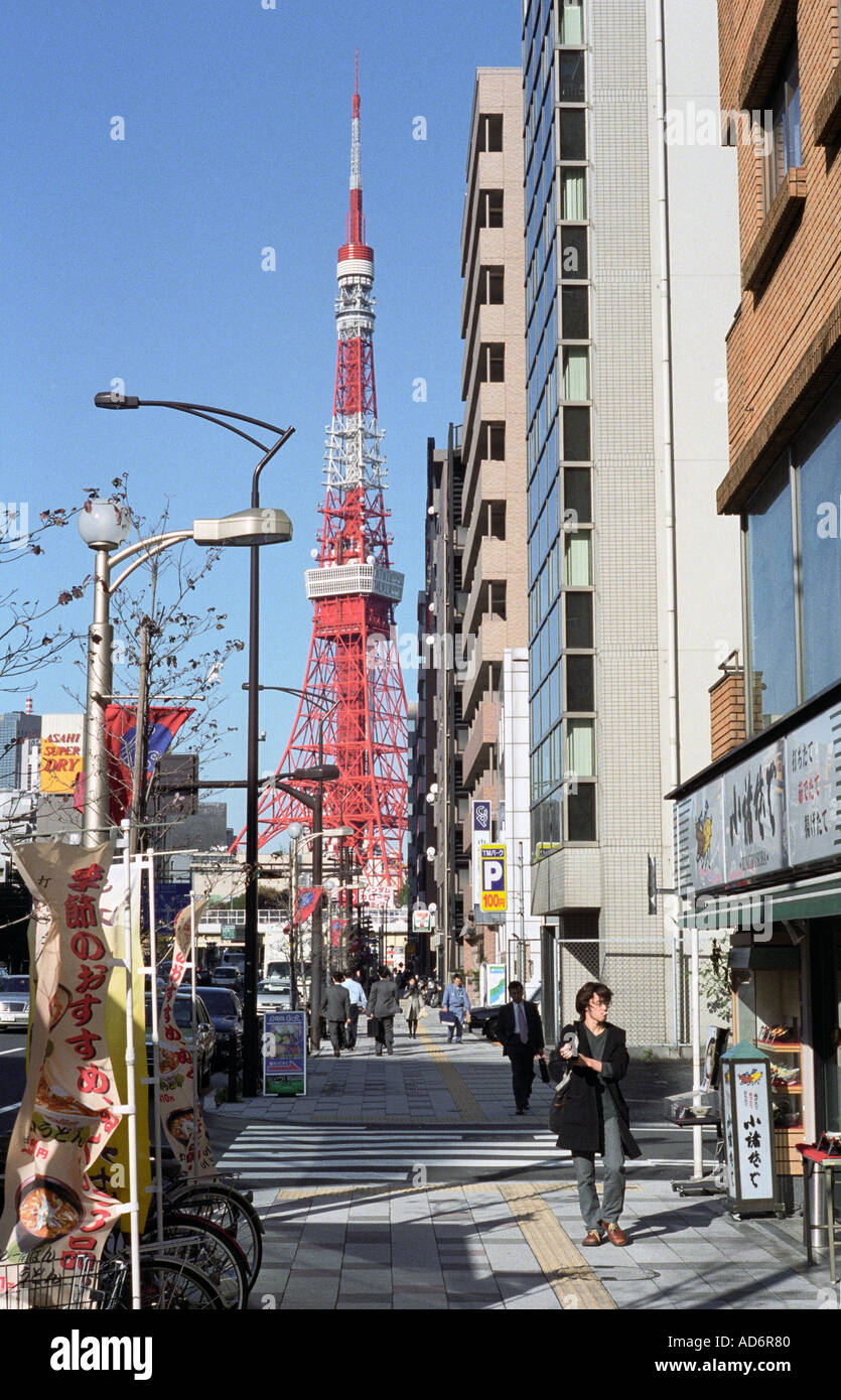 View of the 333 meters high Tokyo Tower the world s tallest self ...