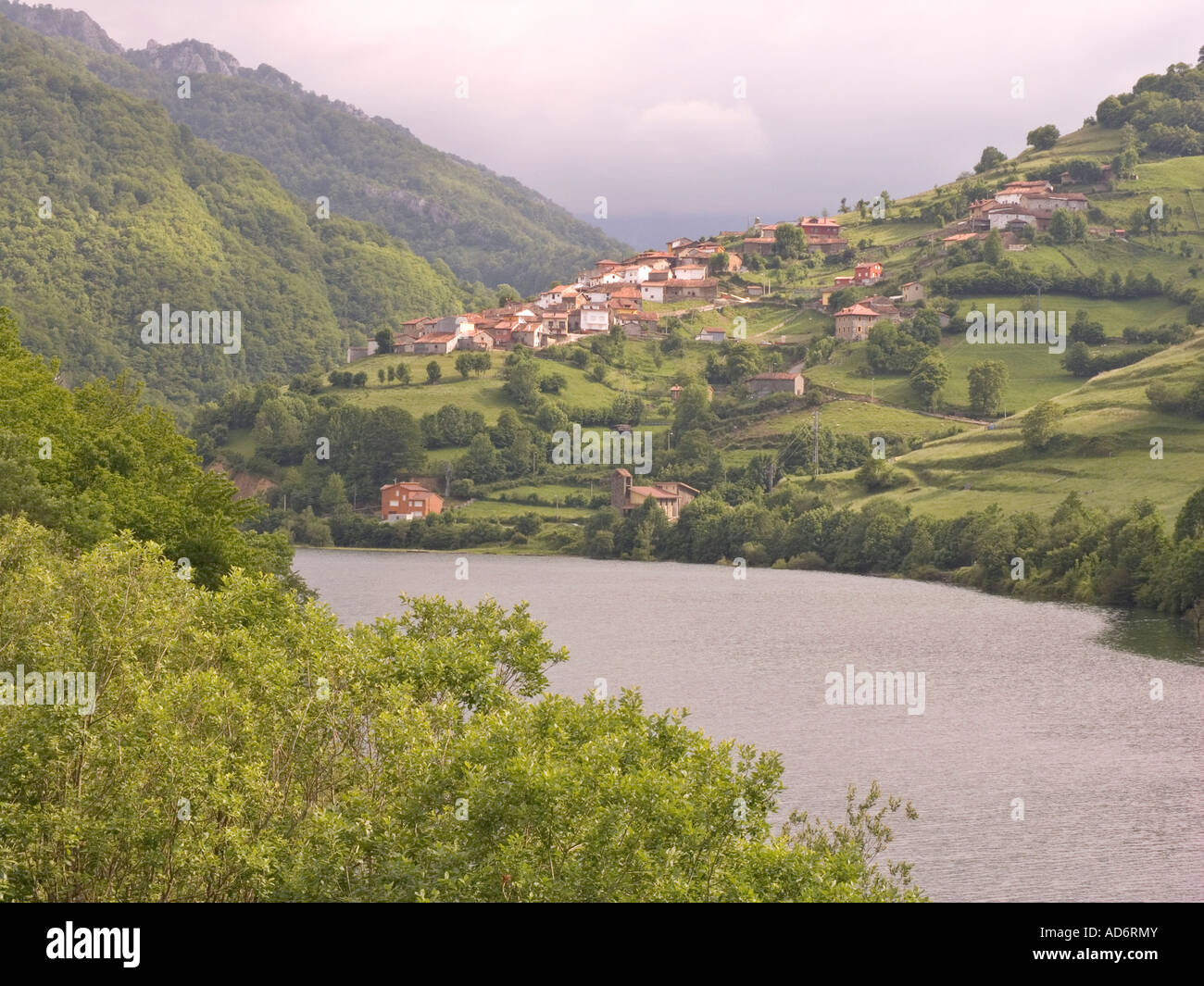 Coballes village and Tanes reservoir Redes Natural Park and Biosphere ...