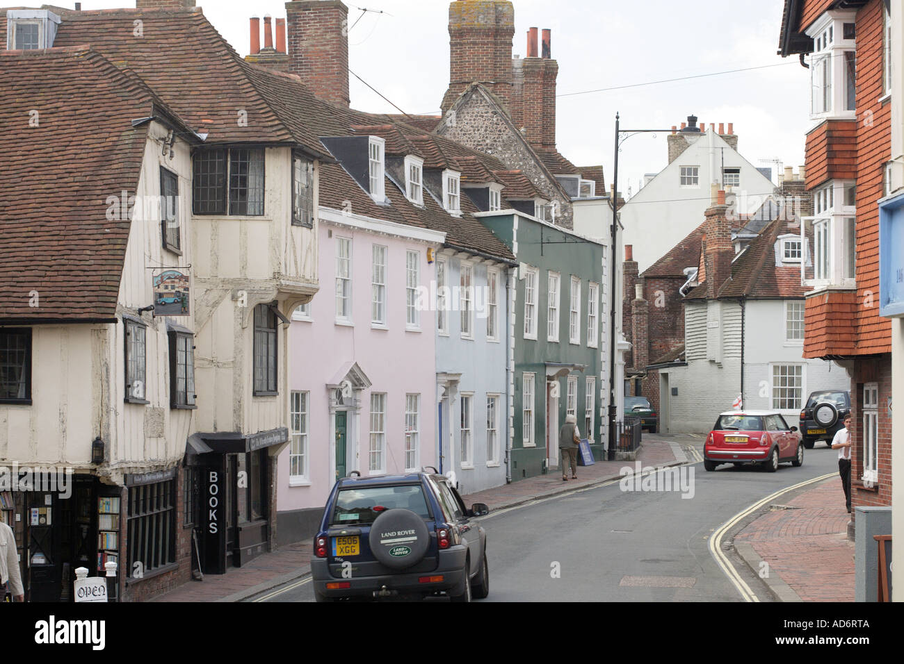 English town high street, Lewes, East Sussex Stock Photo - Alamy