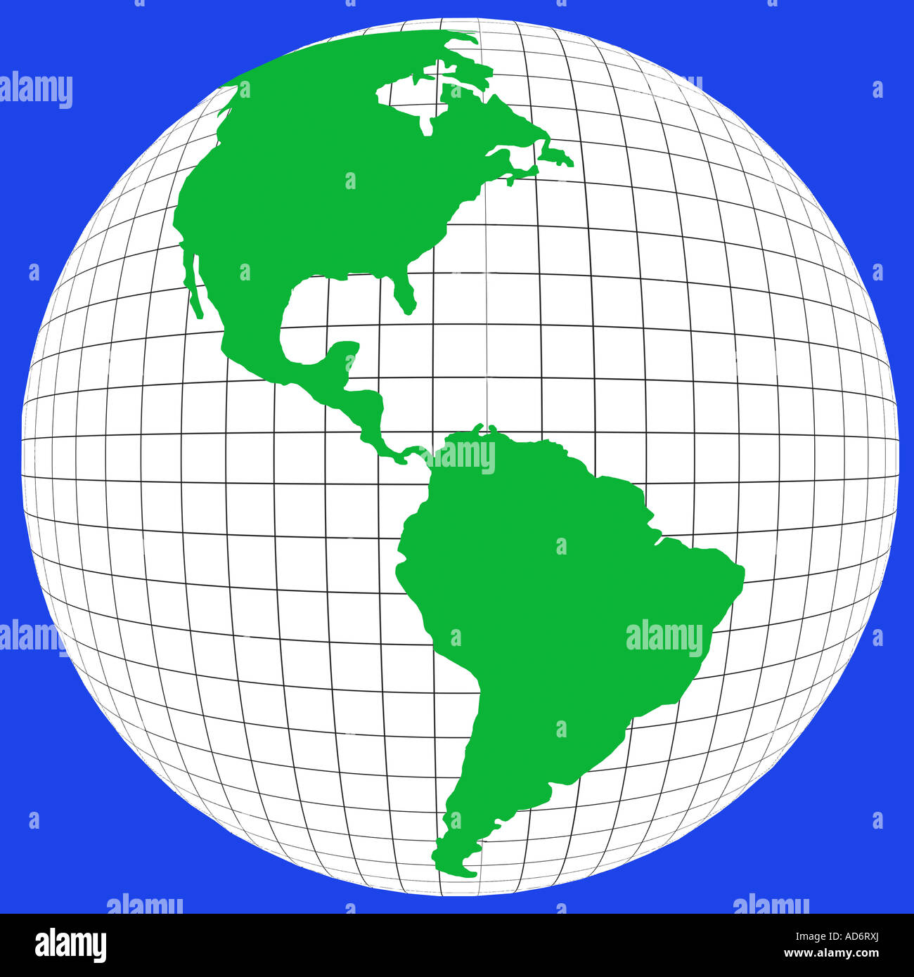 Globe on grid Stock Photo - Alamy