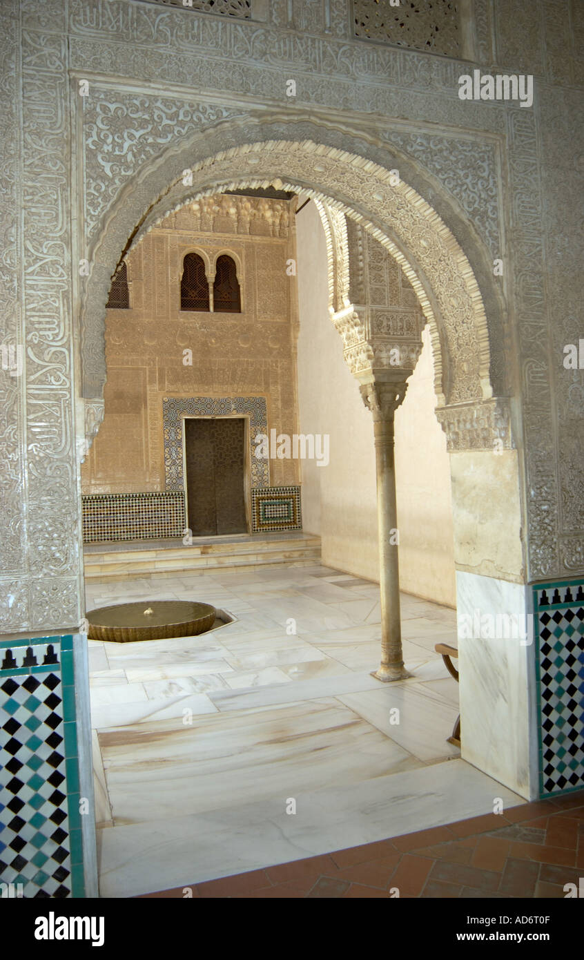 The Patio del Mexuar, Palacios Nazaries La Alhambra Granada Andalusia ...