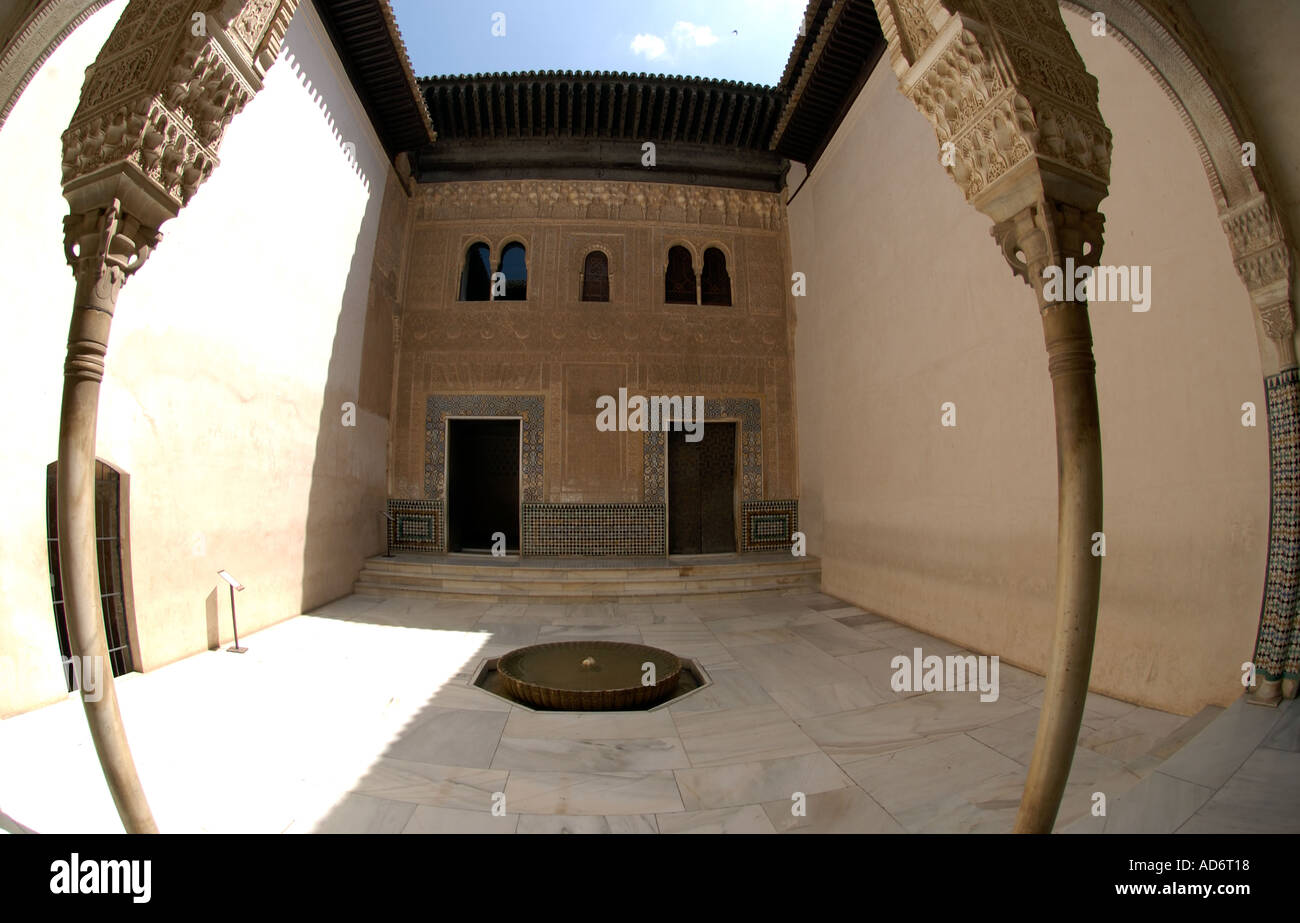 The Patio del Mexuar, Palacios Nazaries La Alhambra Granada Andalusia ...