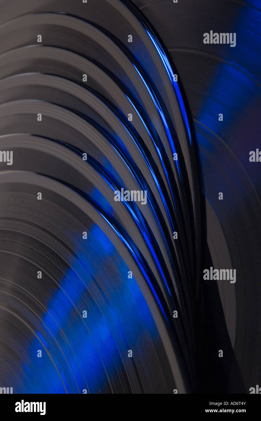 Vinyl music records Stock Photo - Alamy