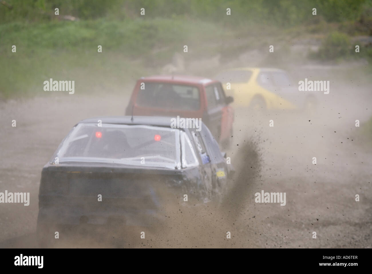 Folkrace sport sweden racing car race cars banger start hi-res stock ...