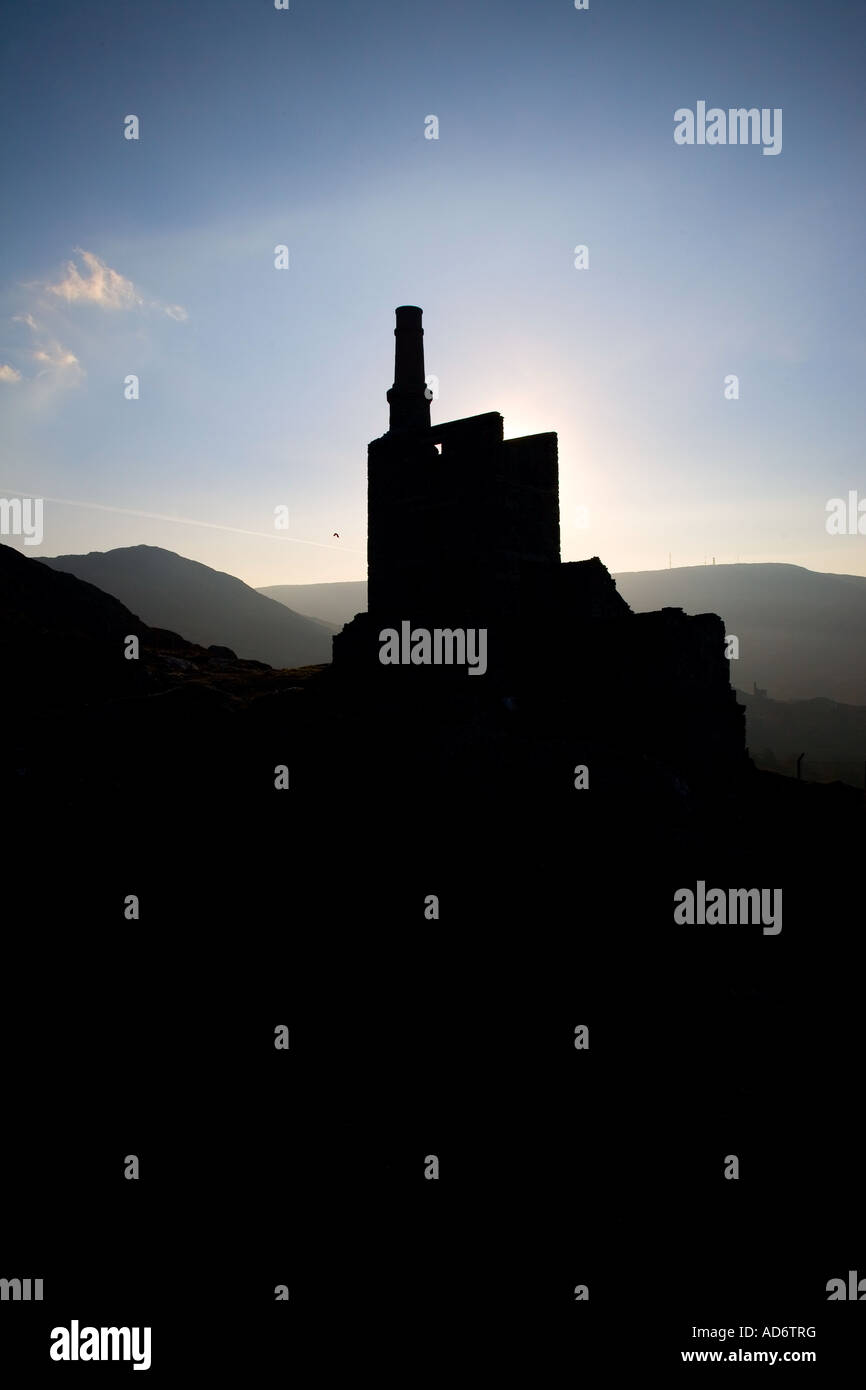 The old 19th Century copper mine buildings at dawn, Allihies, Beara ...