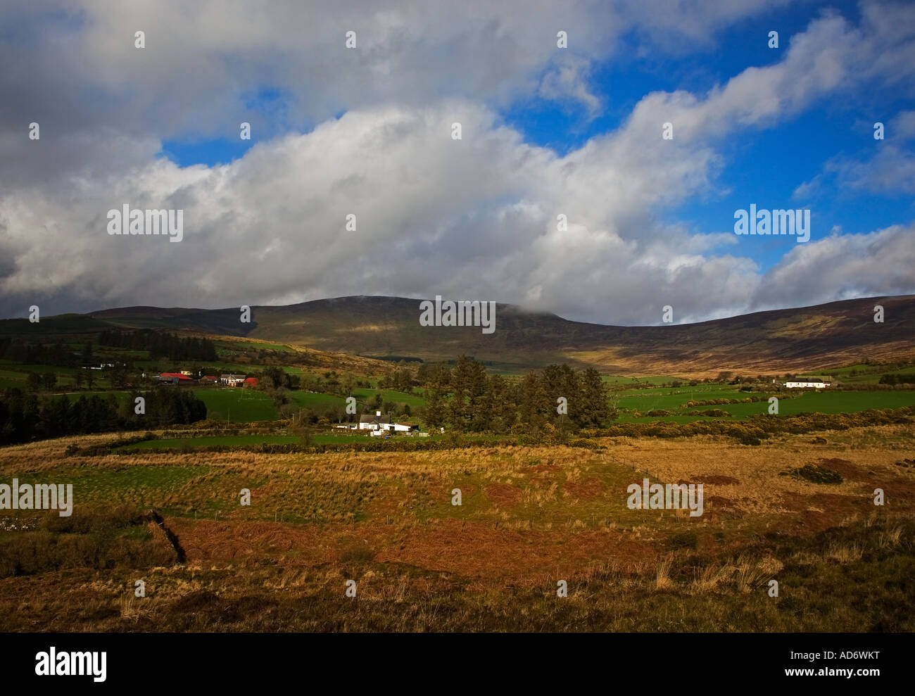 Valley in the Monavullagh Mountains, County Waterford, Ireland Stock ...