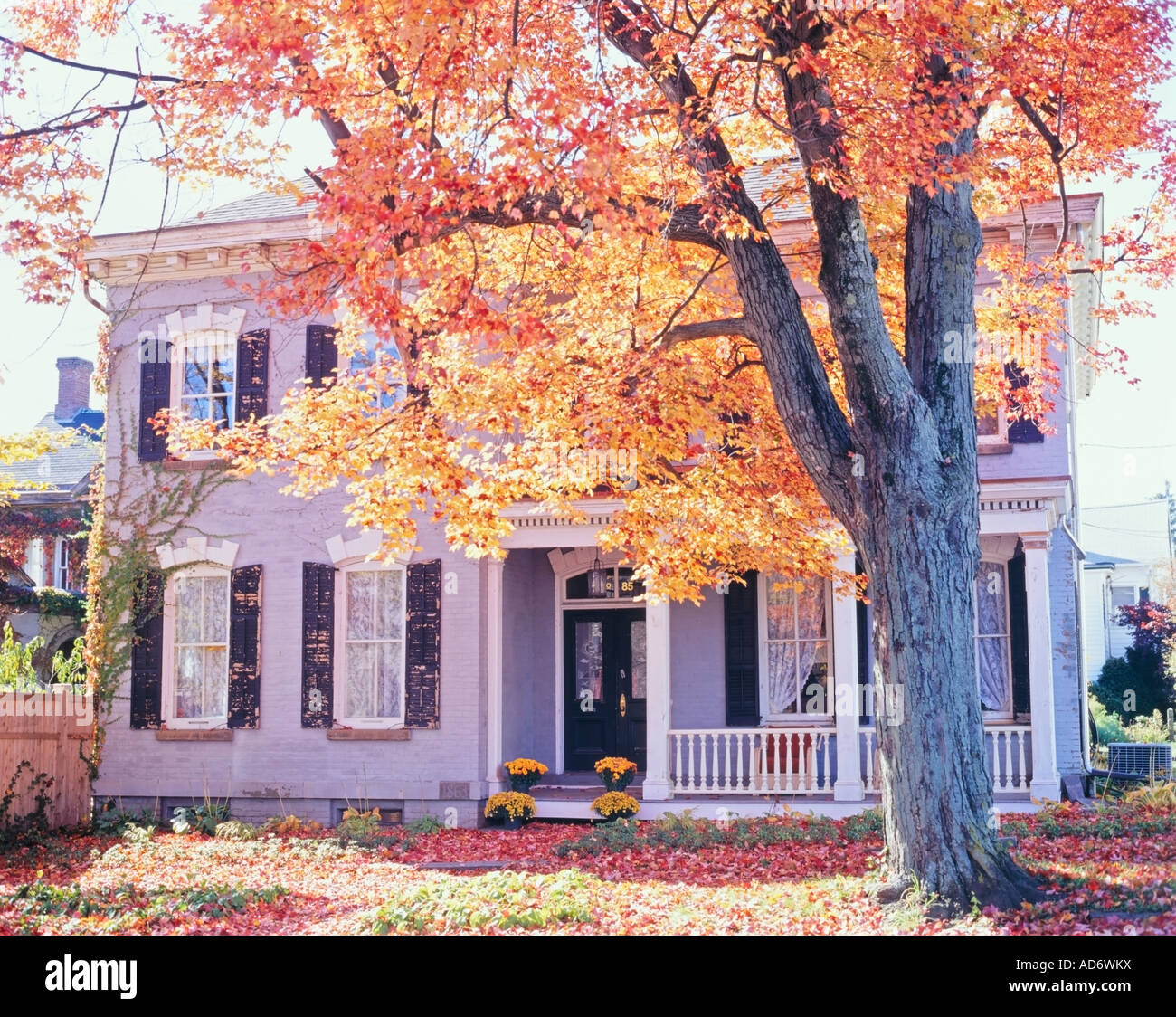 Local Architecture Fall Colors Downtown Kingston Ulster County New York ...