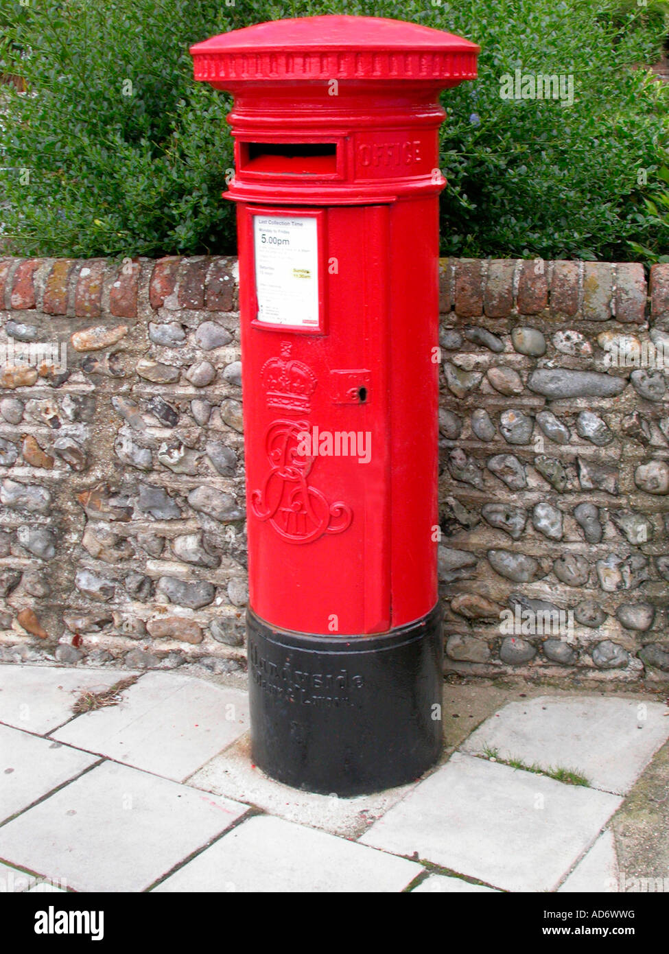 Edwardian red letter postbox Ferring West Sussex Stock Photo - Alamy