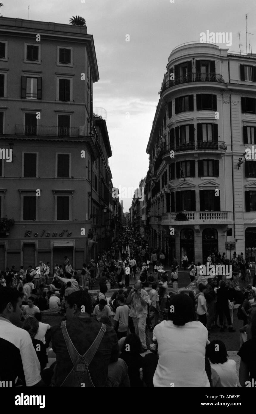 spanish steps in summer Stock Photo - Alamy