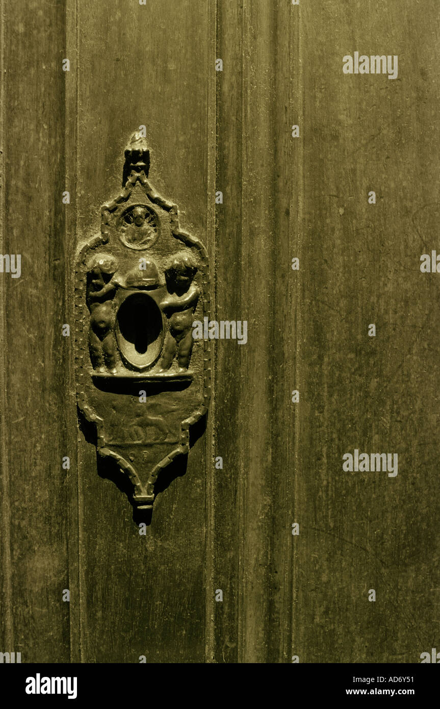 antique keyhole in Florence Italy Stock Photo - Alamy