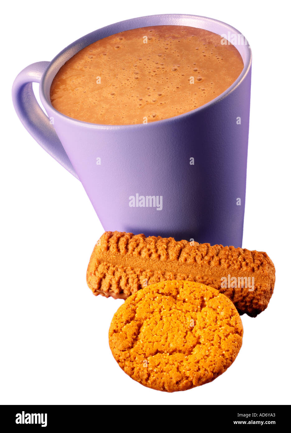 Hot chocolate drink froth Cut Out Stock Images & Pictures - Alamy