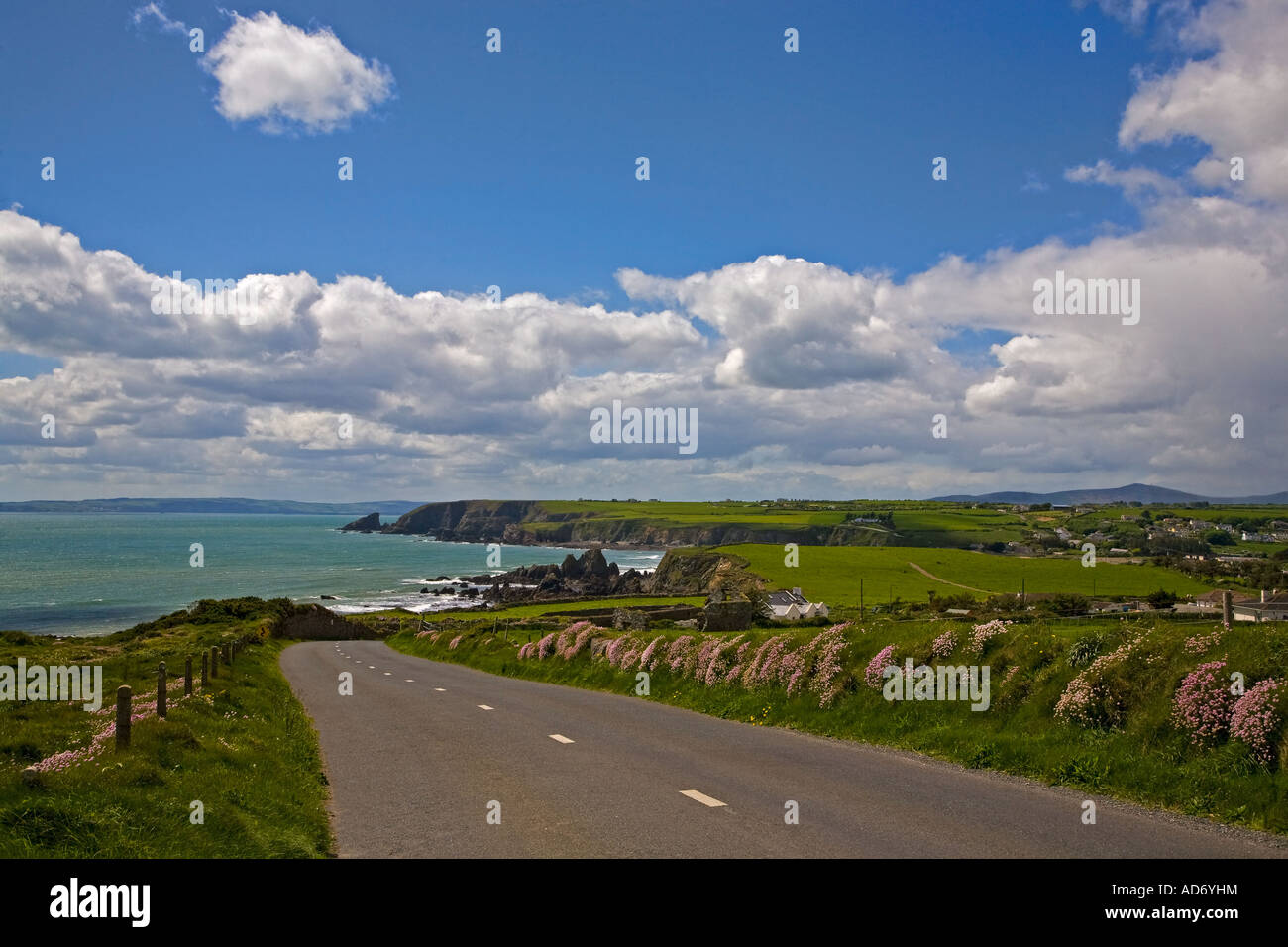 Bunmahon Village, from Knockmahon Mine Buildings, The Copper Coast ...