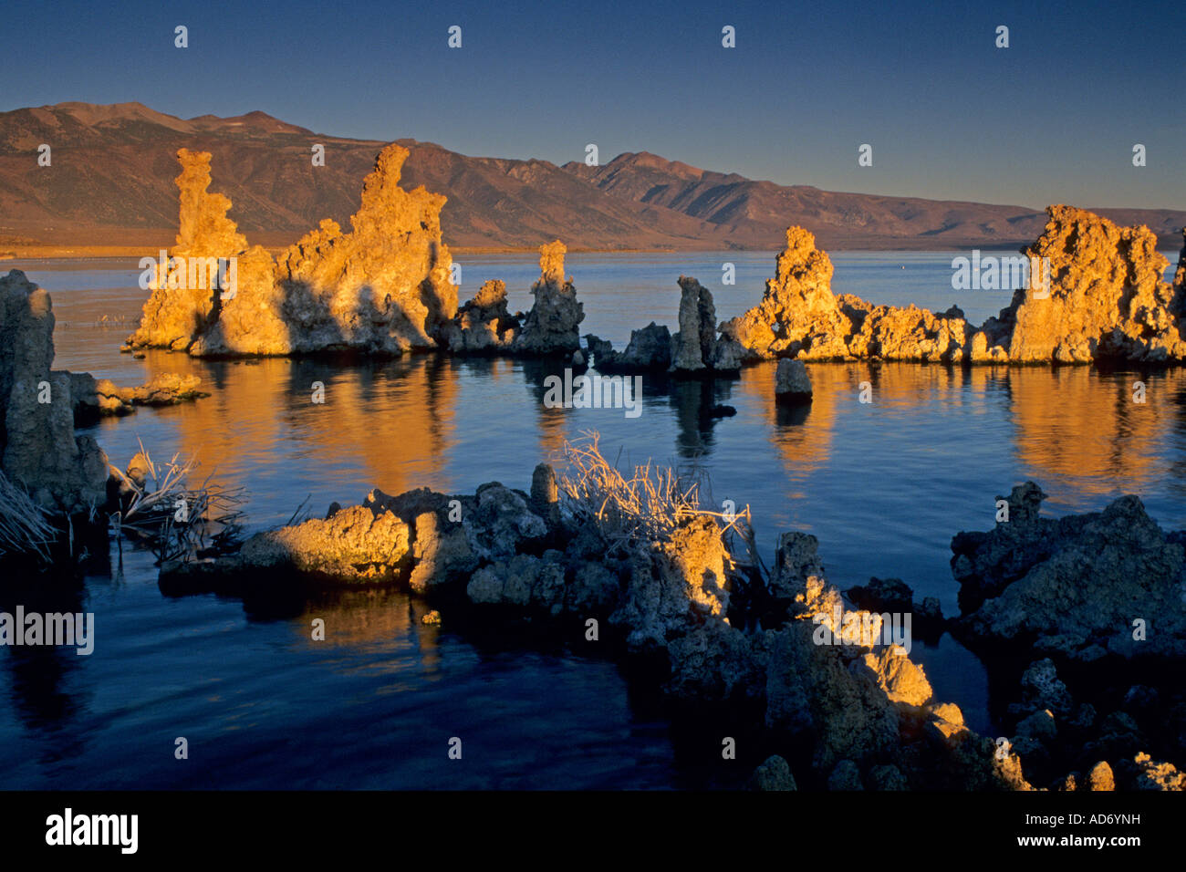 Tufa Tower formations at sunrise South Shore Mono Lake Eastern Sierra ...