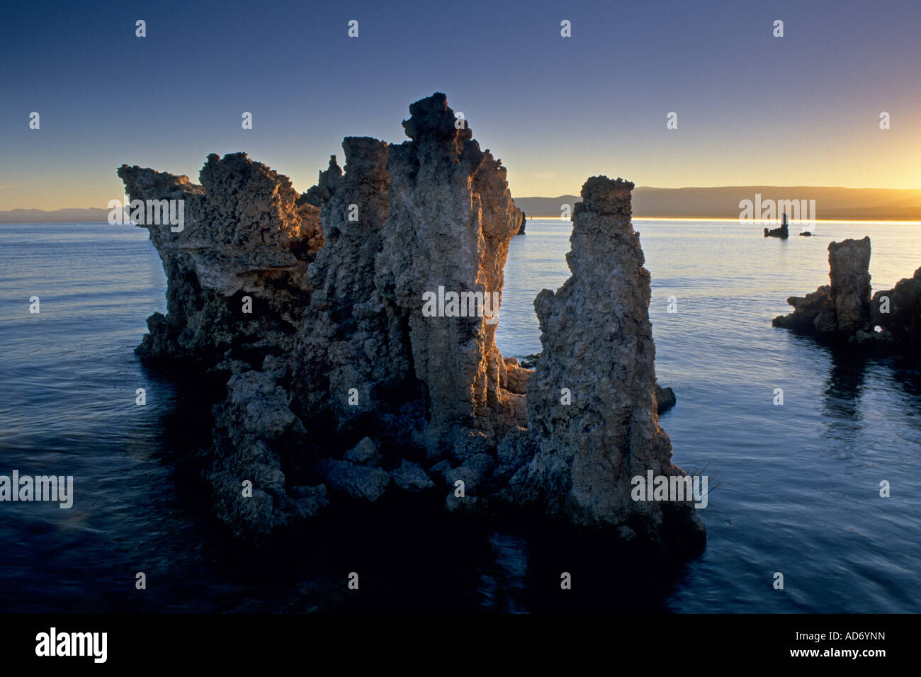 Tufa Tower formations at sunrise South Shore Mono Lake Eastern Sierra ...