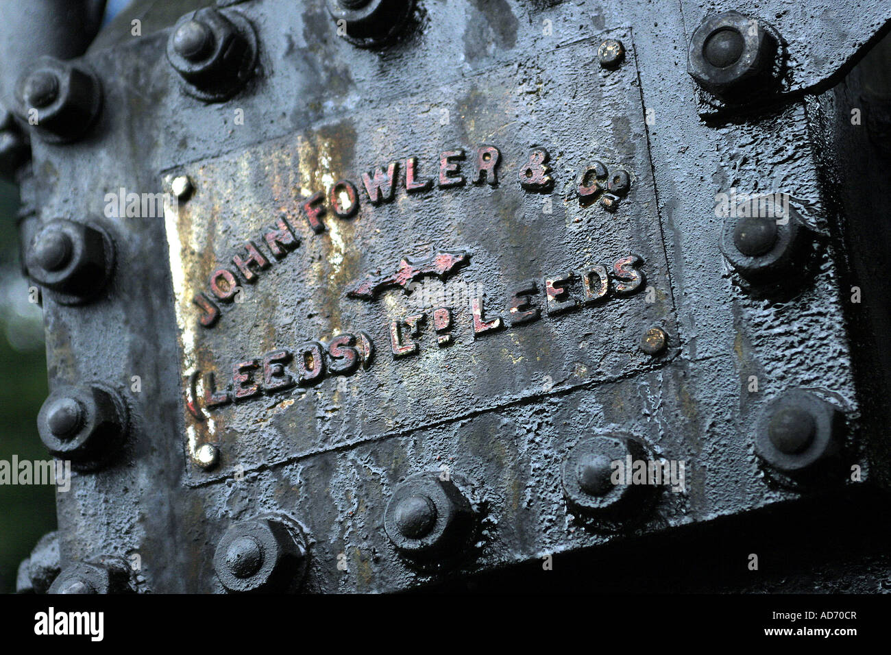 Steam engine plate at the Pigeon Valley Museum, Wakefield, New Zealand ...