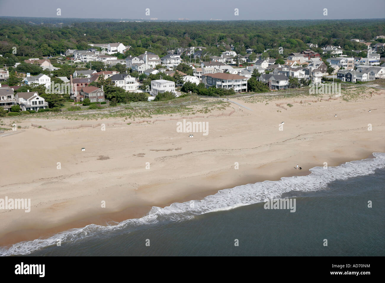 Virginia Beach,aerial overhead view from above,view,Atlantic Ocean ...