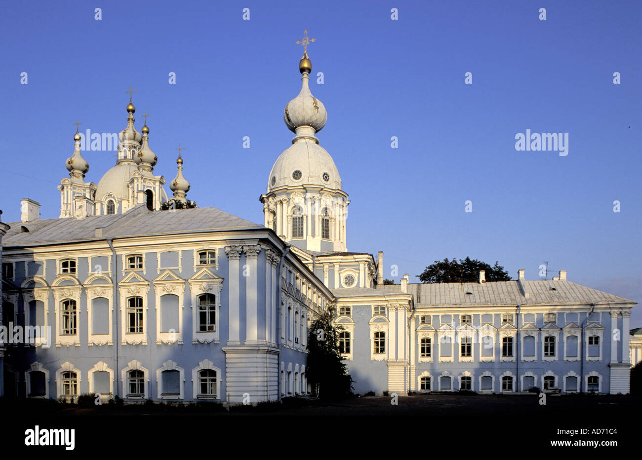 RUSSIA SAINT PETERSBURG SMOLNY MONASTERY FACADE Stock Photo - Alamy