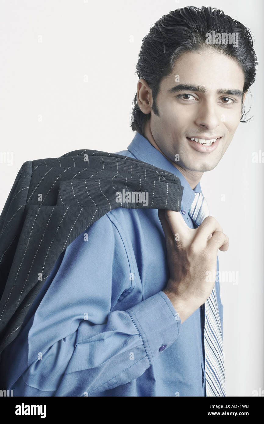 Black coat over head hi-res stock photography and images - Alamy