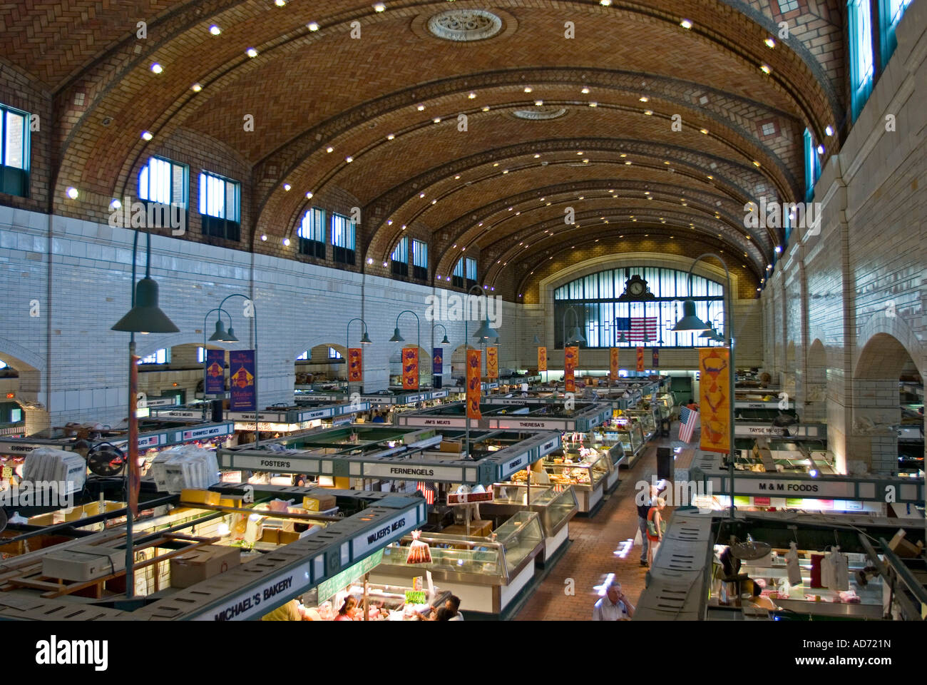 Interior of the West Side Market in Cleveland Ohio USA Stock Photo - Alamy