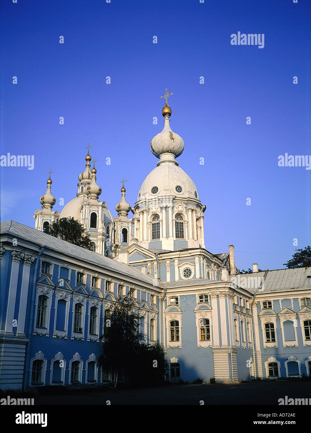 RUSSIA ST PETERSBURG SMOLNY BAROQUE MONASTERY BUILT BY ARCHITECT ...